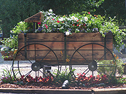 Frontier Carriage wagon planters - Garden Center