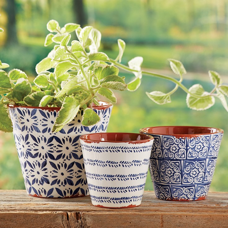 Graduated Bungalow Pots - Garden Center